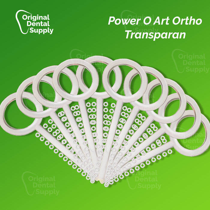Power O AO Merc Art Ortho transparan Karet Behel Bening isi 10 Stick ...