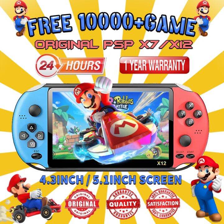 ♢2022 LatestPSP X12 Handheld GameConsole 5.1 inch Screen Support NES ...