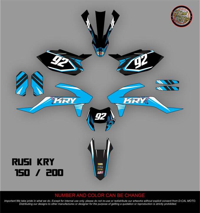 Decals, Sticker, Motorcycle, Decals Sticker for RUSI KRY 150/200 stitch ...