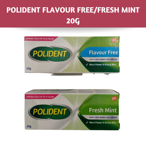 POLIDENT FLAVOUR FREE / FRESH MINT 20G | Lazada