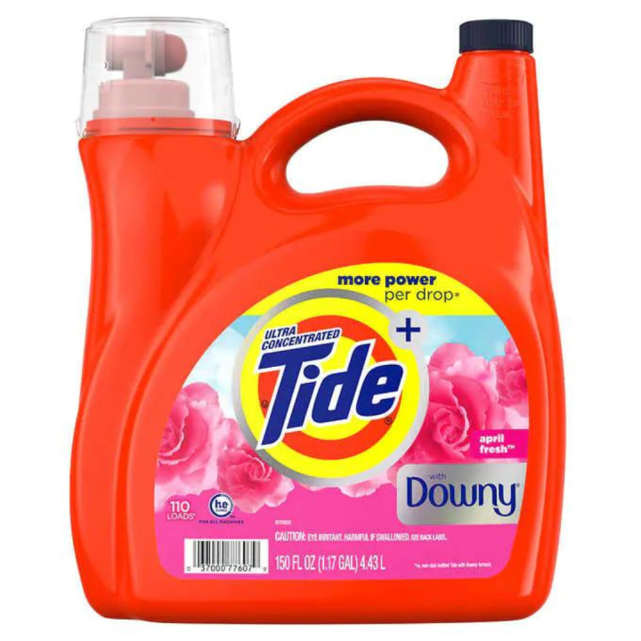 Tide Ultra Concentrated With Downy More Power Per Drop April Fresh 110 ...