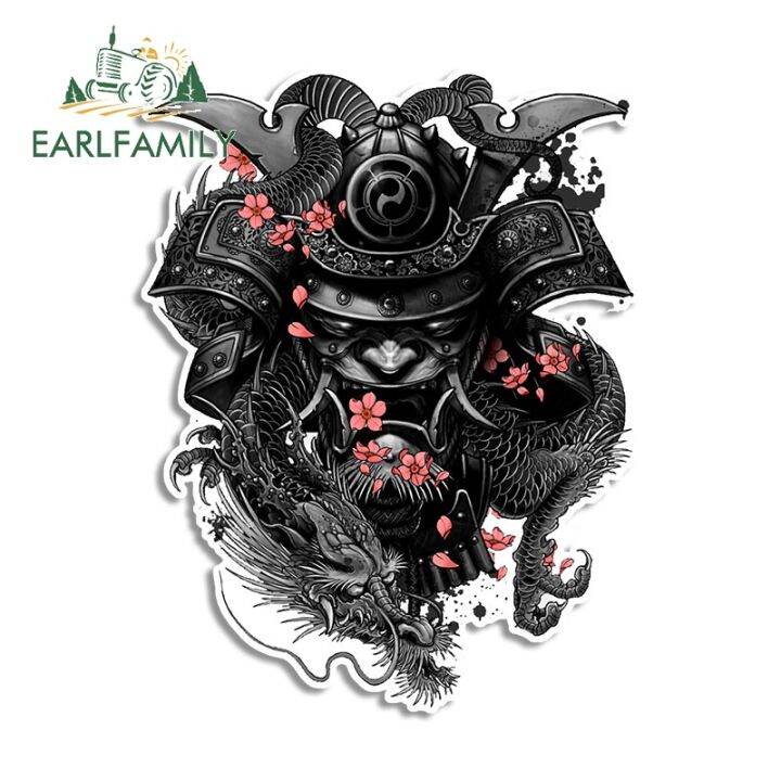 EARLFAMILY 13cm x 10.0cm for Japanese Samurai Irezumi Car Stickers JDM ...