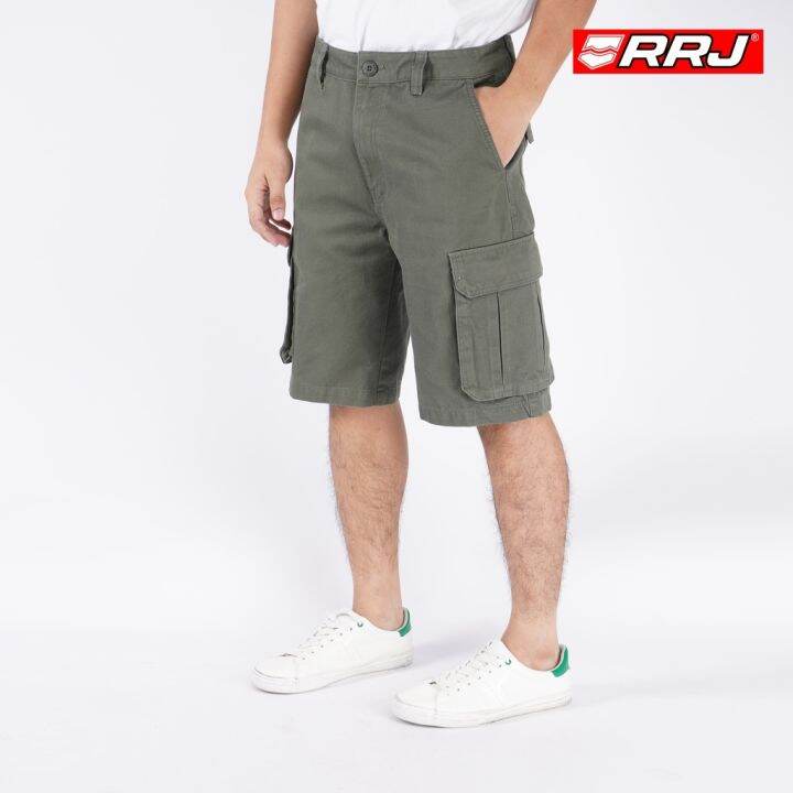 RRJ Men's Basic Non-Denim Cargo Short 18613 (Fatigue) | Lazada PH