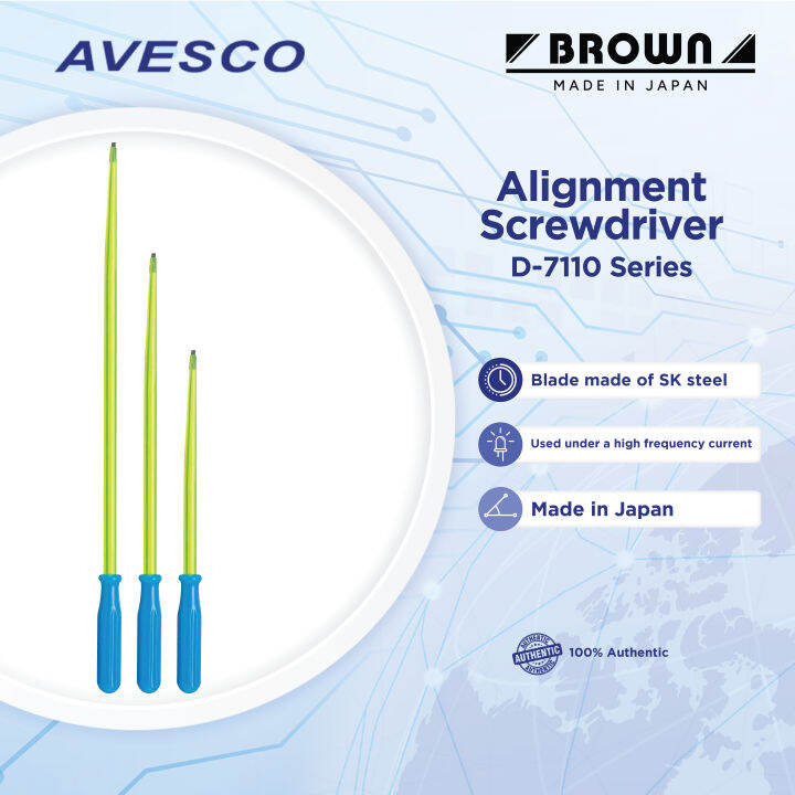 Brown Tools Alignment Screw Driver | D--7110 | Precision Tools | Lazada PH