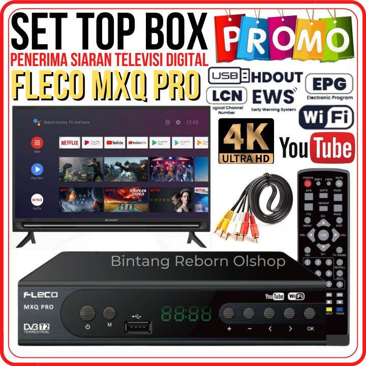 STB Set Top Box FLECO MXQ PRO / STB TV Digital Receiver Penerima Siaran ... STB Set Top Box FLECO MXQ PRO / STB TV Digital Receiver Penerima Siaran ...