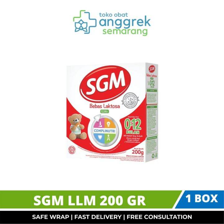 SGM LLM 200 gr/SUSU BEBAS LAKTOSA 0-12 BULAN/INTOLERANSI LAKTOSA ...