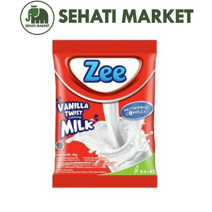 ZEE SUSU BUBUK VANILLA TWIST MILK SACHET 40g susu anak | Lazada Indonesia
