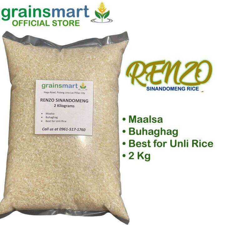 【COD】 Grainsmart Renzo Sinandomeng Regular Milled Rice (2kg) | Lazada PH