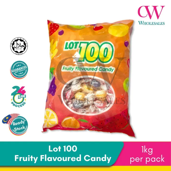 Lot 100 Fruity Flavoured Candy 1kg | Lazada