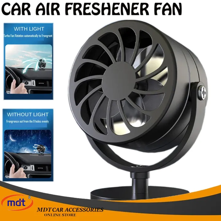 Solar Turbo Fan Car Air Freshener Car Perfume Fragrance Scent Smell in ...