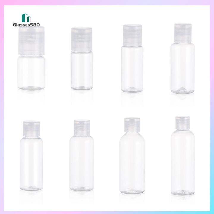 GLASSES580 Squeeze Clear Dispenser Plastic Refillable Shampoo Bottle ...