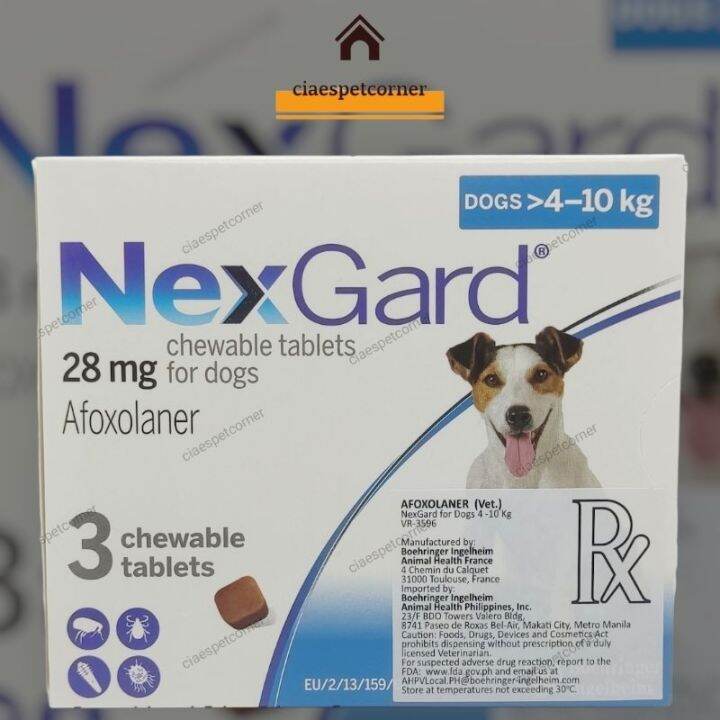 【Pet】 Nexgard Chewable Tablet for Dog 4-10kg (with free sticker ...