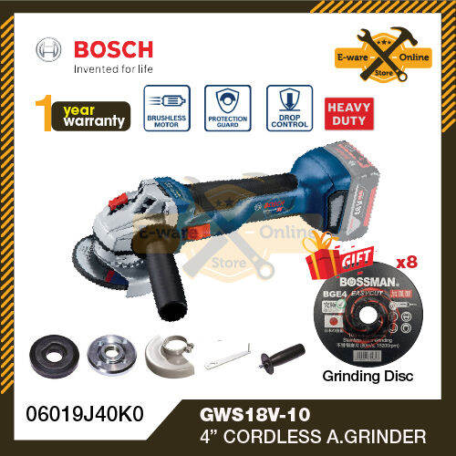 Bosch Cordless Grinder GWS 18V-10 Cordless Angle Grinder Bosch Angle ...