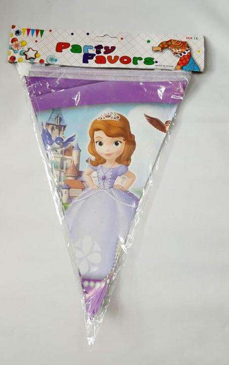Sofia the First Party Banderitas Triangle Flag Banner Party Decor ...