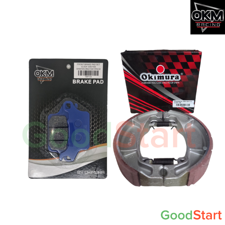 HONDA CLICK V2/V3, GENIO BRAKE PADS & BRAKE SHOE OKIMURA | Lazada PH