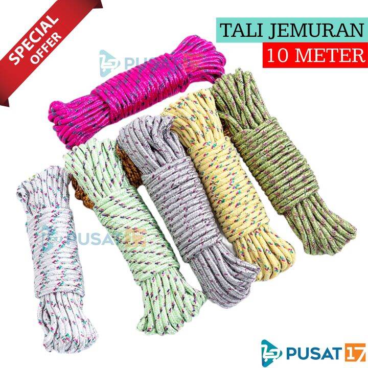 TALI JEMURAN BAJU 10 METER TALI TAMBANG 10 METER SERBAGUNA TALI IKAT ...