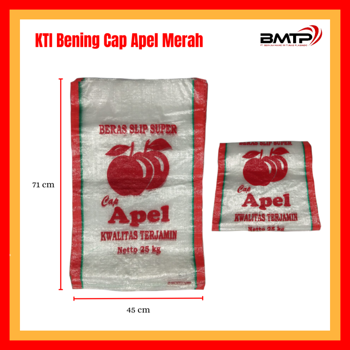 Karung Beras 25 kg Cap Apel Merah Merk KTI per 50 lembar | Lazada Indonesia