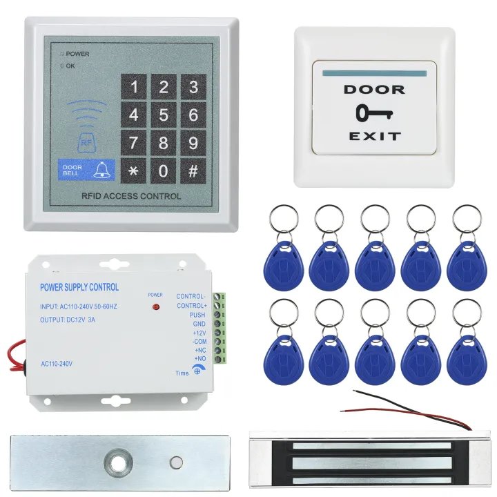 Kit Sistem Kontrol Akses RFID, Pembuka Pintu Kaca, Kunci Magnet ... Kit Sistem Kontrol Akses RFID, Pembuka Pintu Kaca, Kunci Magnet ...