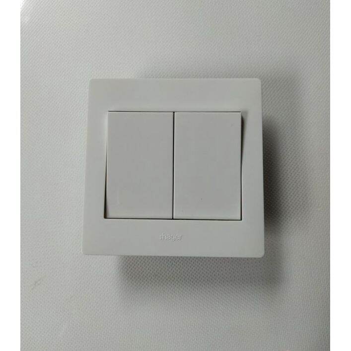 HAGER MUSE 2 Gang 2 Way Switch (WGML122) | Lazada