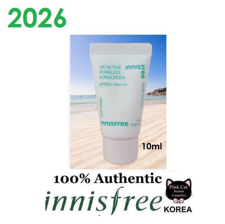 Korean Cosmetics INNISFREE UV Active Poreless Sunscreen 10ml | Lazada PH