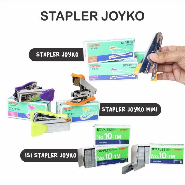 Stapler Joyko Ukuran Kecil Sedang dan Isi Staples No 10 | Lazada Indonesia
