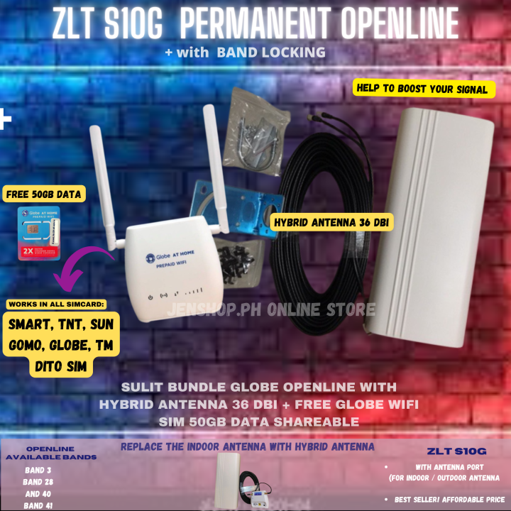 GLOBE ZLT S10G OPENLINE WITH HYBRID 36 DBI | Lazada PH