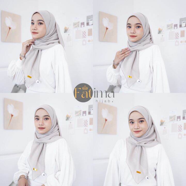 Fatima Hijab - Hijab Paris Voal / Hijab Voal Premium | Lazada Indonesia