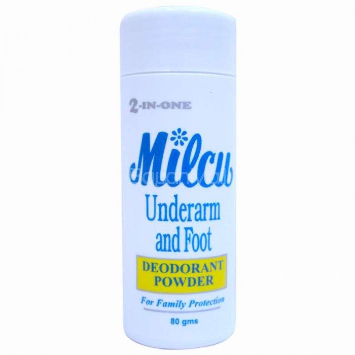 Milcu Underarm & Foot Deodorant Powder 80g | Lazada PH