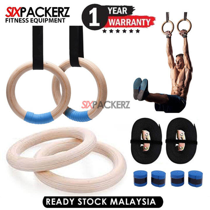 Wood Gymnastic Rings Olympic Rings 1pair Premium Heavy Duty Cross ...