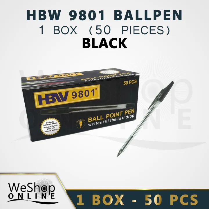 HBW 9801 Ballpen 50 Pieces (1 Box) | Lazada PH