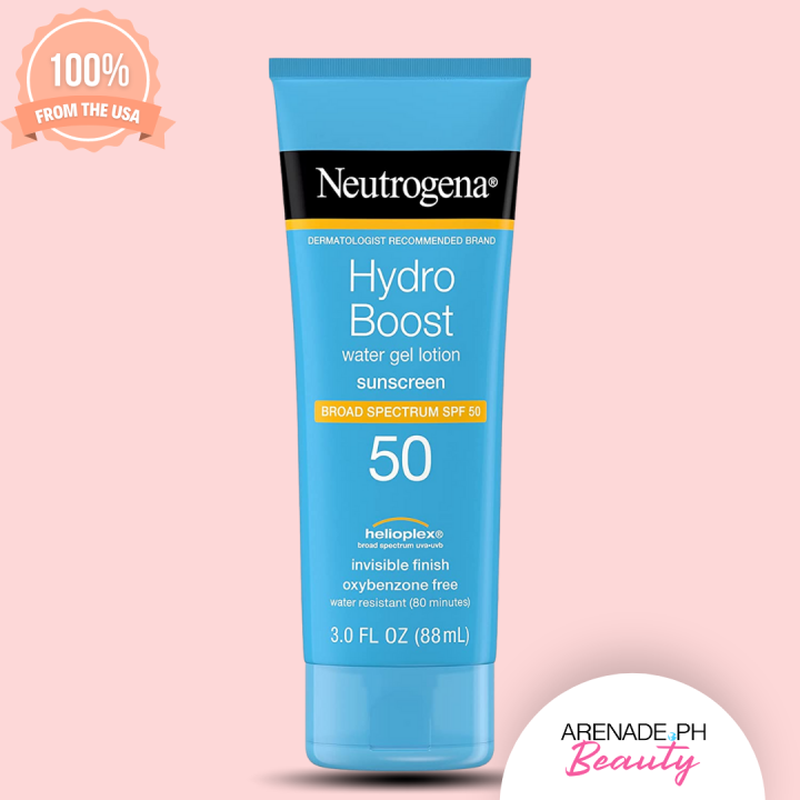 Neutrogena Hydro Boost Water Gel Lotion Sunscreen Invisible Finish