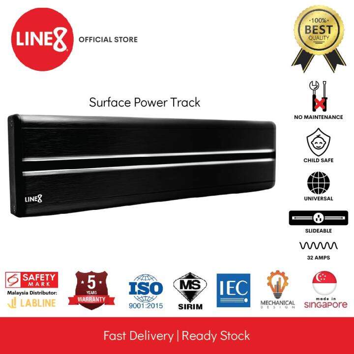 Line8 Surface 800MM Power Track / Black Colour | Lazada