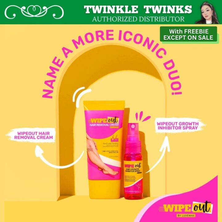 Wipe Out Hair Removal Cream Hair Growth Inhibitor Spray Wipeout | Lazada PH