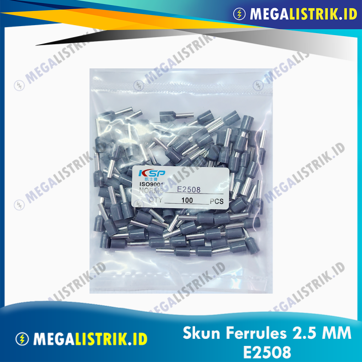 KSP SKUN FERRULES 2.5 MM / SKUN KABEL FERULES 2.5MM / INSULATED END ...