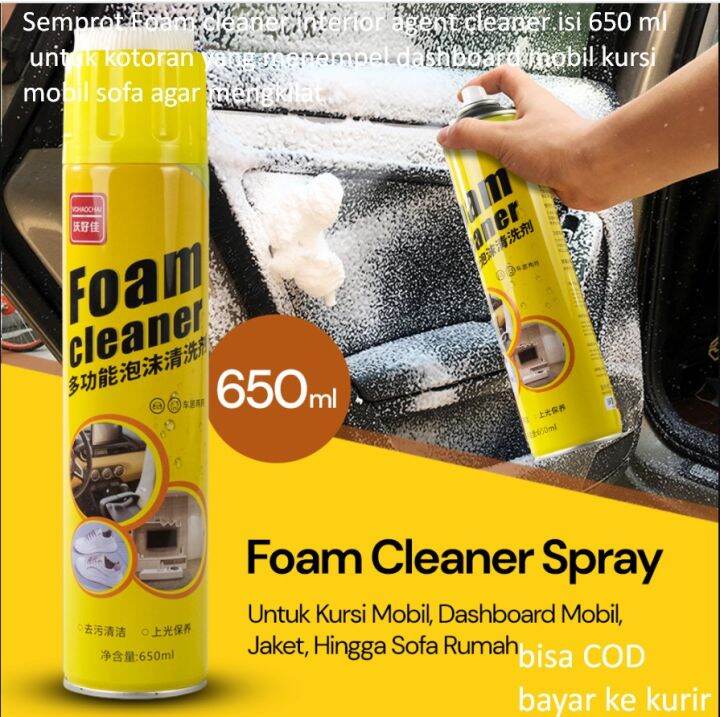 Semprot Foam cleaner interior agent cleaner isi 650 ml untuk kotoran ...