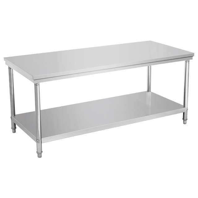 TWO LAYER STAINLESS WORKING TABLE (100X60X80) | Lazada PH