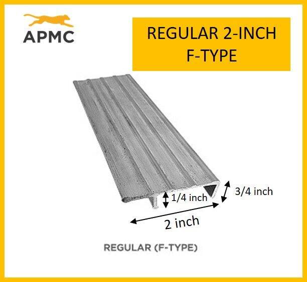 Aluminum Stair Nosing Regular 2-inch Design (F-type) | Lazada PH