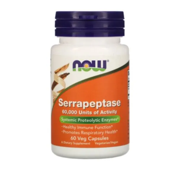 NOW Foods, Serrapeptase, 60 Veg Capsules | Lazada PH