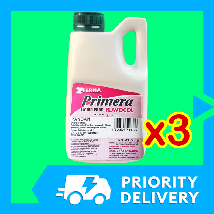 1.5kg PANDAN RED FOOD COLOR FLAVORING for Baking (3x 500g) Flavocol ...