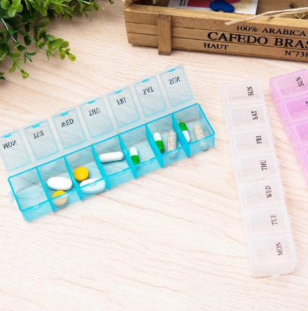 DIVA Medication Pill Box 7 Days Pill Organizers Weekly Pill Container 7 ...