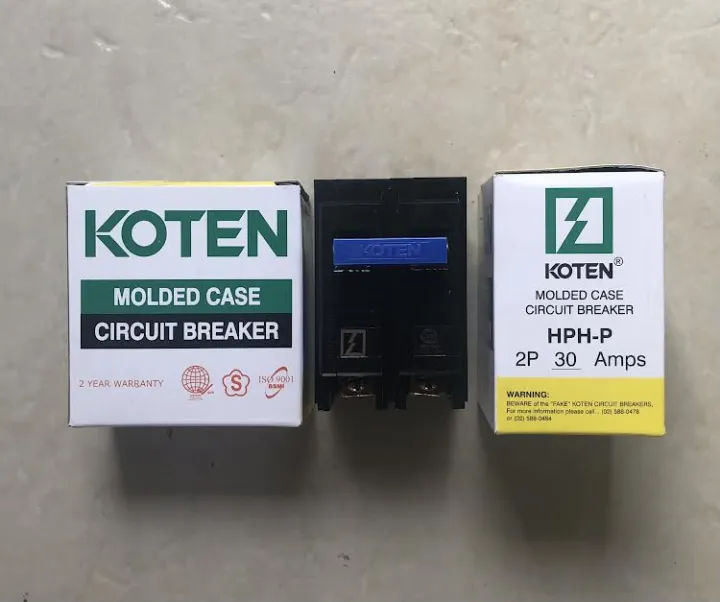 Koten Plug-in Circuit Breaker 2Pole - 15Amp / 20Amp / 30Amp / 40Amp ...