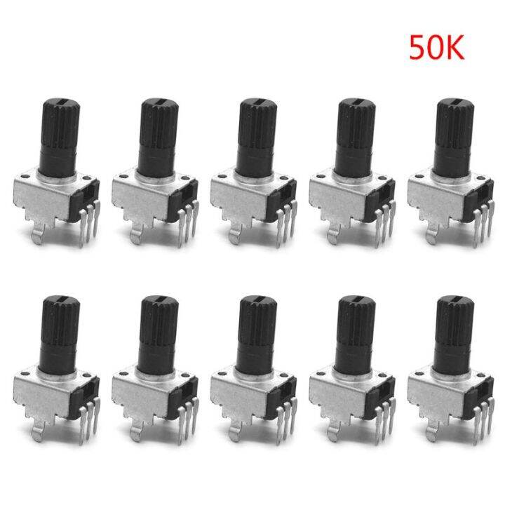 10pcs RV09 Vertical Potentiometer Shaft 12.5mm 1K 2K 5K 10K 20K 50K ...