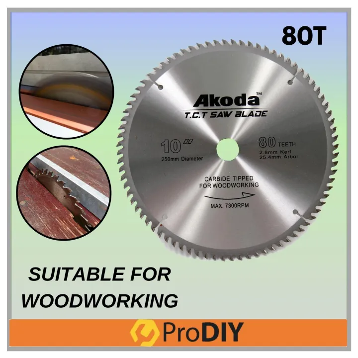 AKODA 10" TCT Premium Quality Saw Blade Multipurpose For Woodworking ...