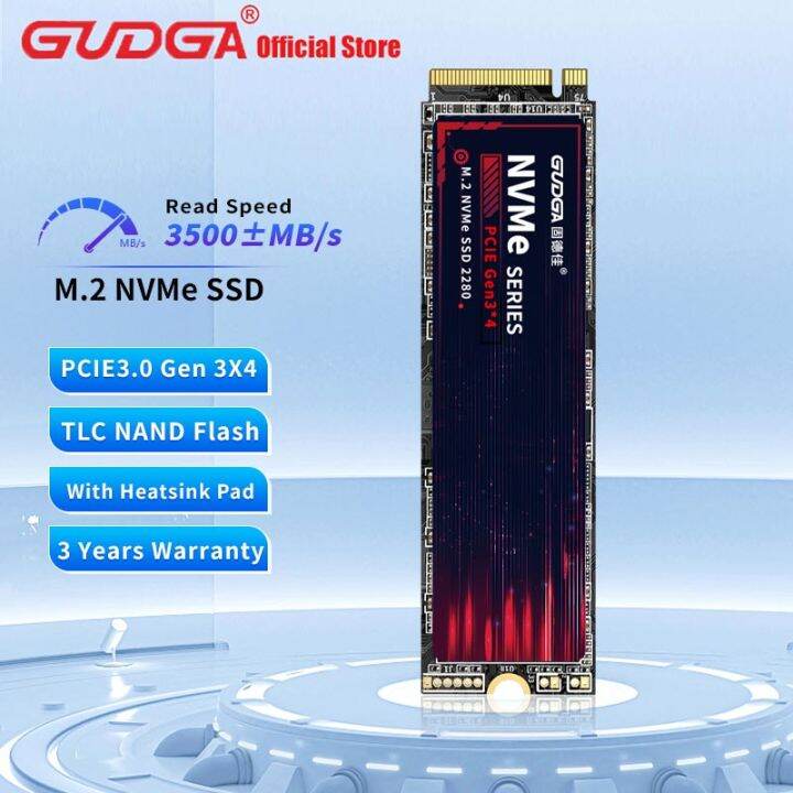 GUDGA SSD M2 NVME 128G 256Gb 512GB 1TB NMVE M.2ดิสก์ภายในแบบฮาร์ดไดรฟ์ทึบ Pci Express 3*4สำหรับ ...