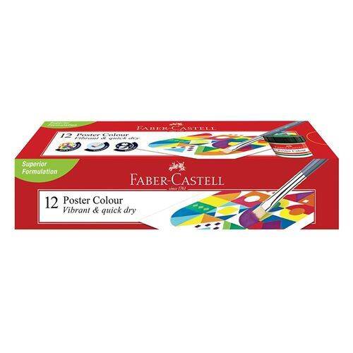 FABER CASTELL POSTER COLOUR 12COLOURS & 18COLOURS | Lazada