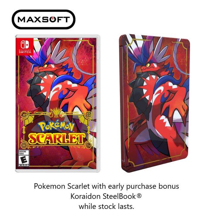 Pokemon Scarlet with Early Purchase Bonus - Nintendo Switch | Lazada.co.th