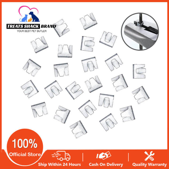 100Pcs Wire Cage Clips Rabbit Cage Fasten Clips Poultry Cage M Nail for ...