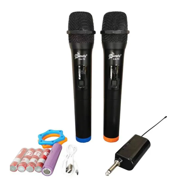 Universal Wireless Microphone CA-T2 Professional Two pcs Microphone ...