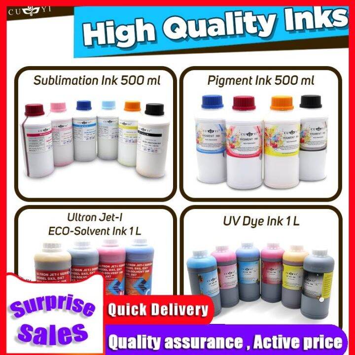 CUYI Pigment Ink and Sublimation 1000ml Ep Son - Ca Non Dye Ultron Eco ...