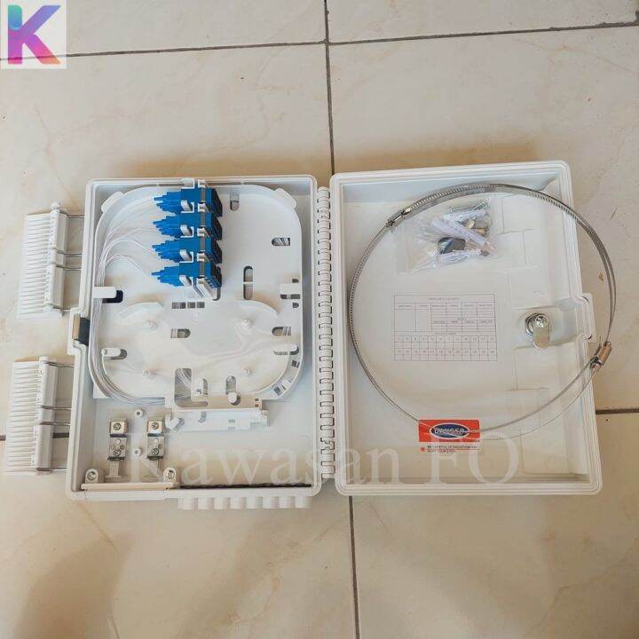 Odp 16 Core Lengkap Splitter 1:16 SC UPC Double Lock / Odp Tiang Fiber ...